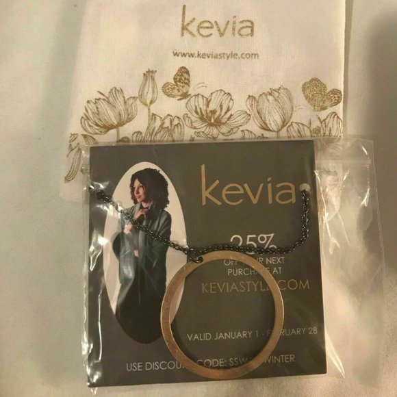 Kevia | Jewelry | Kevia Style Circle Pendant Long Necklace | Poshmark